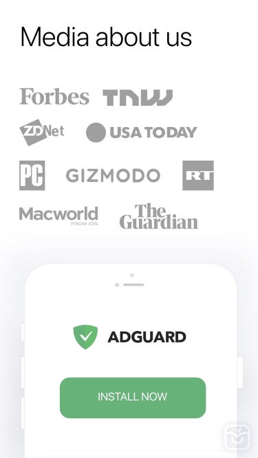 دانلود اپلیکیشن AdGuard Pro — adblock برای آیفون | آی اپس - اپ استور ایرانی